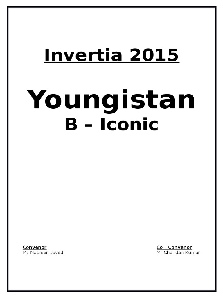 Invertia 2015: Youngistan | PDF | Sports & Recreation