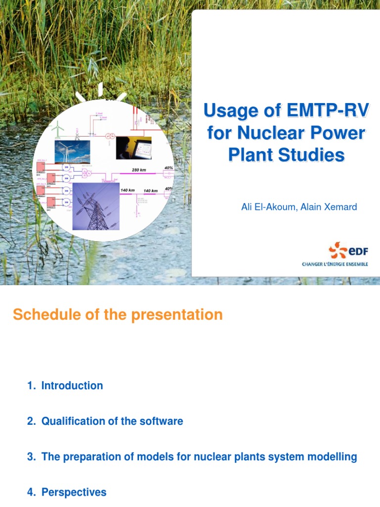 Usage of EMTP-RV For NuclearPower Plant Studies - EDF | PDF ...