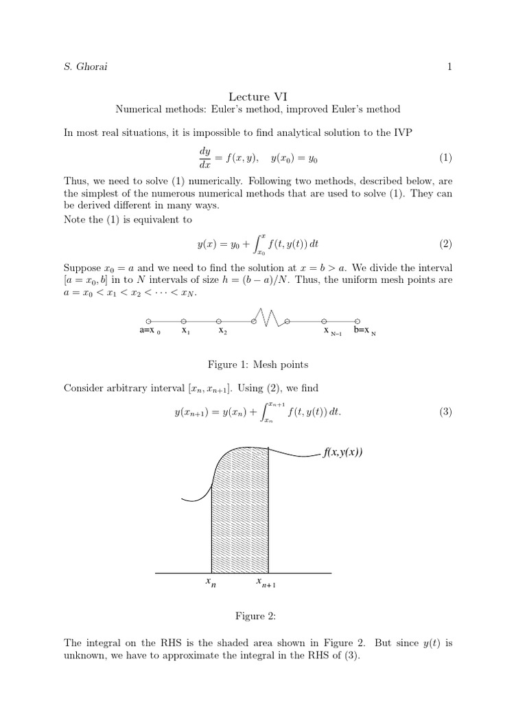 Lecture 6 Numerical Methods | PDF | Approximation | Mathematics Of ...