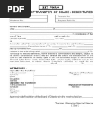 Share Transfer Instrument Template | PDF | Hong Kong