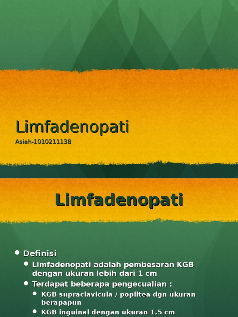 Limfadenopati Diagnosis dan Penatalaksanaan | PDF