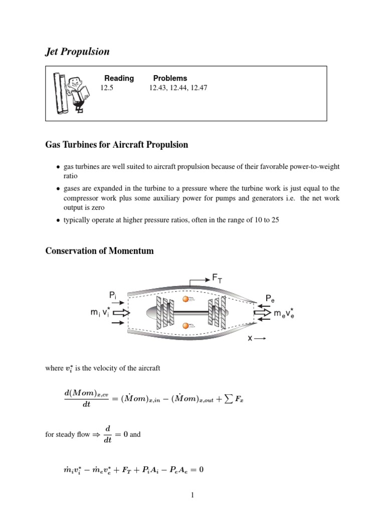 Jet Propulsion: Gas Turbines For Aircraft Propulsion | PDF | Jet Engine ...