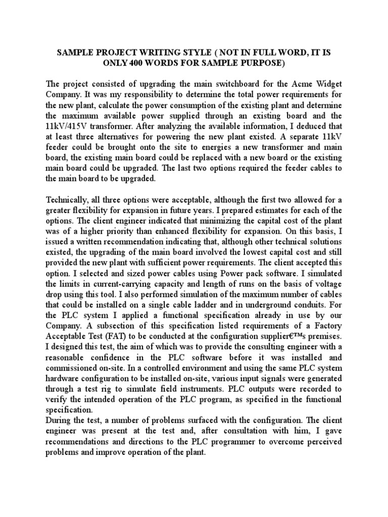 Sample Career Episode | Cable | Specification (Technical Standard)