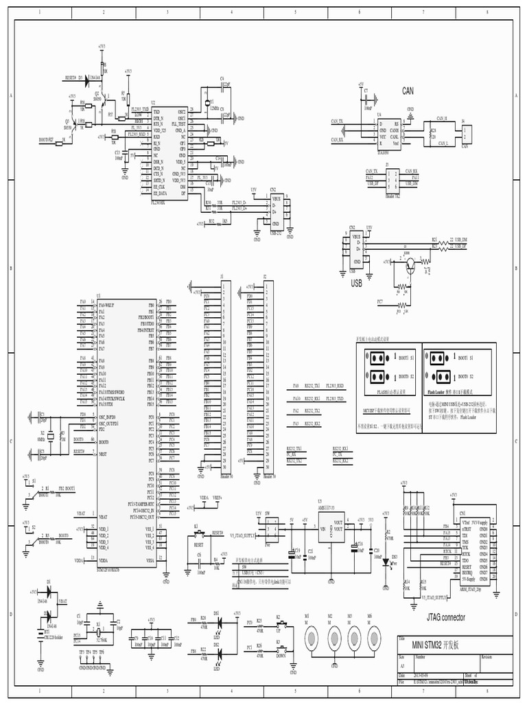 STM32F103 Mini Board Schematic | PDF