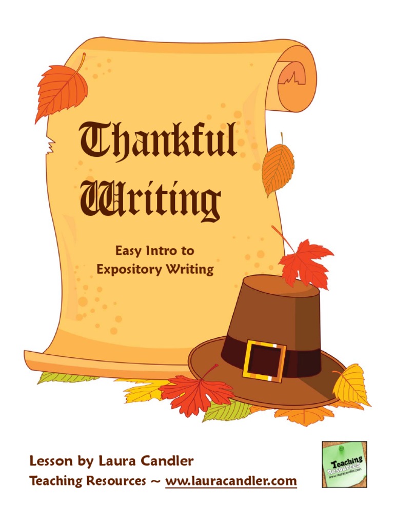Thankful Writing An Expository Writing Lesson | Download Free PDF ...