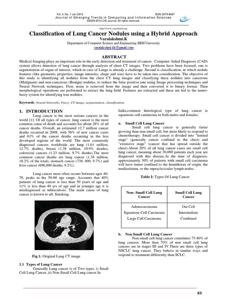 Journal - Classification of Lung Cancer Nodules Using A Hybrid Approach ...