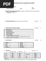 MAST (Test de Cribado de Afasia) | PDF | Artes del Lenguaje y Comunicación