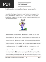 Lucy Calkins Session Opinion Writing Lesson Planfor Grade | PDF ...