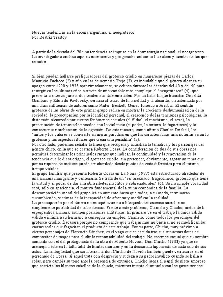 Neo Gro Tesco | PDF | Conflicto (proceso) | Verdad