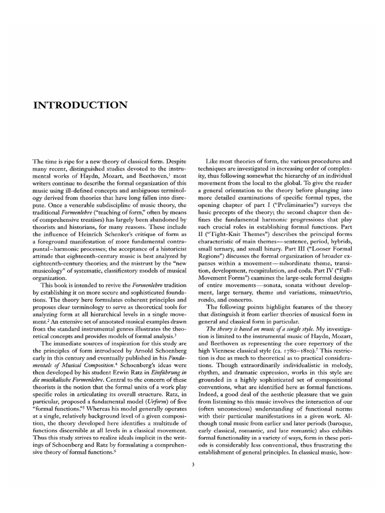 Caplin, William. Classical Form (2000), 3-208. | PDF