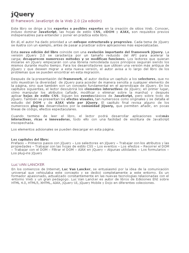 Jquery 2da Edicion | PDF | Script Java | J Query