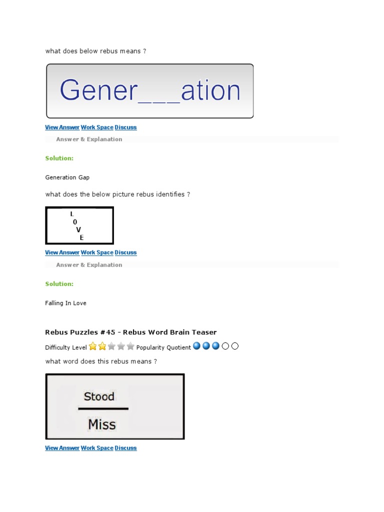 Rebus | Cognitive Science | Psychology & Cognitive Science