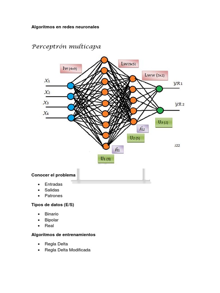 Perceptrón Multicapa | PDF | Red neuronal artificial | Lenguaje de ...