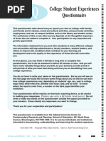 College Student Questionnaire | PDF | Students | College