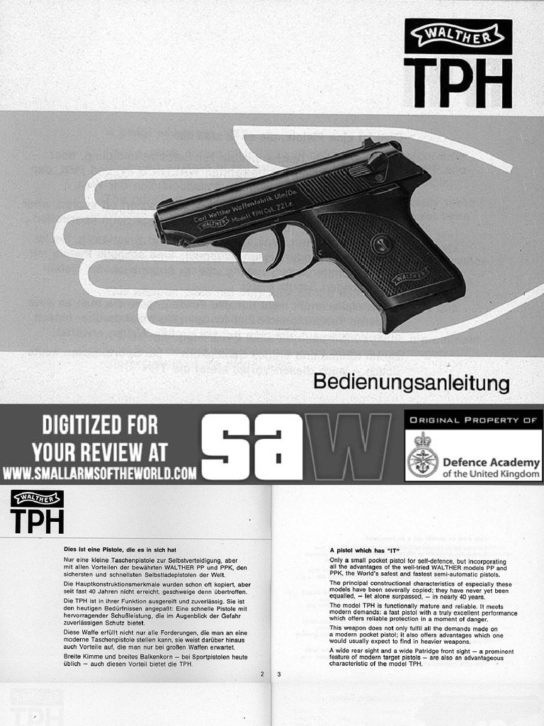 Walther TPH Manual | PDF