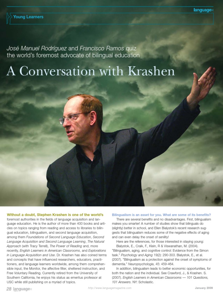 A Conversation With Krashen | PDF | No Child Left Behind Act | Second ...