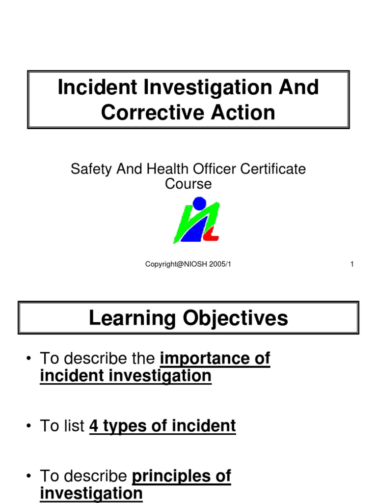Incident Investigation and Action Steps | PDF | Traffic Collision | Witness