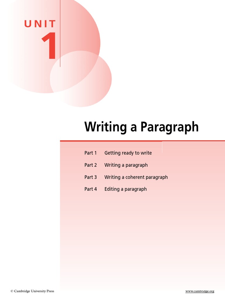 How To Write A Parapraph | PDF