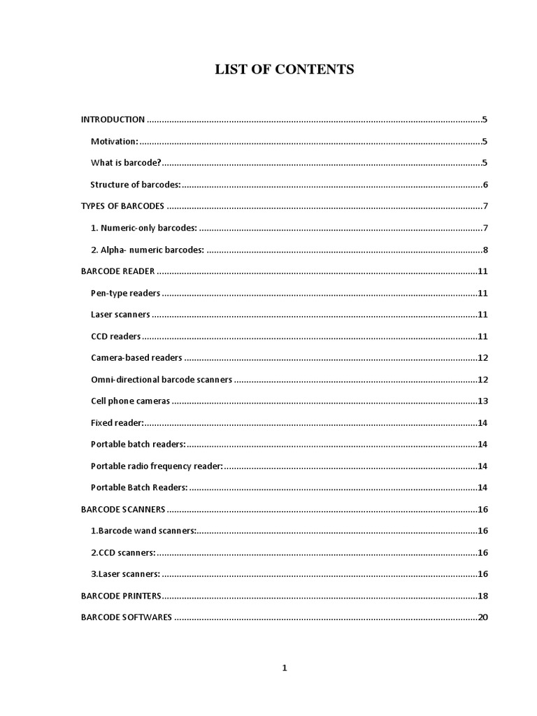 Seminar Report On Barcode | PDF | Barcode | Input/Output