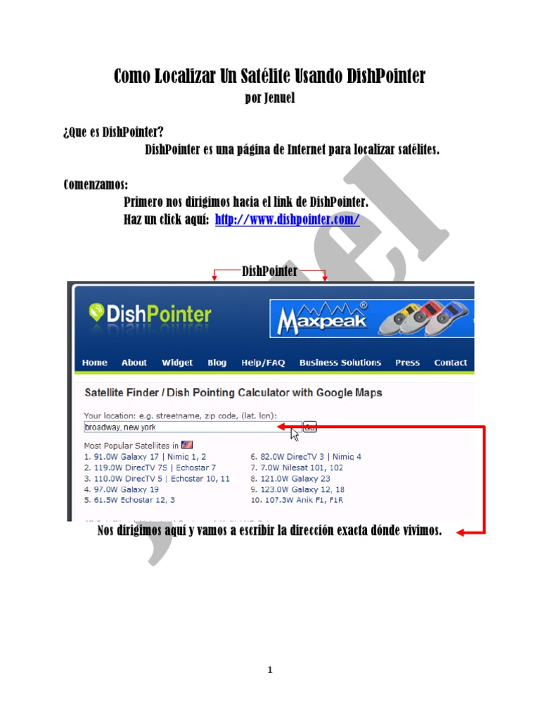 Como Localizar Un Satellite Usando DishPointer | PDF | Naturaleza
