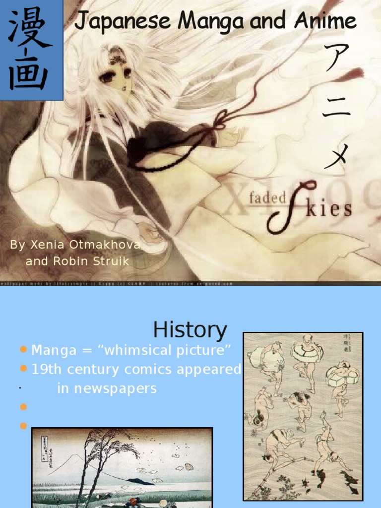 Manga Anime History and Influence
