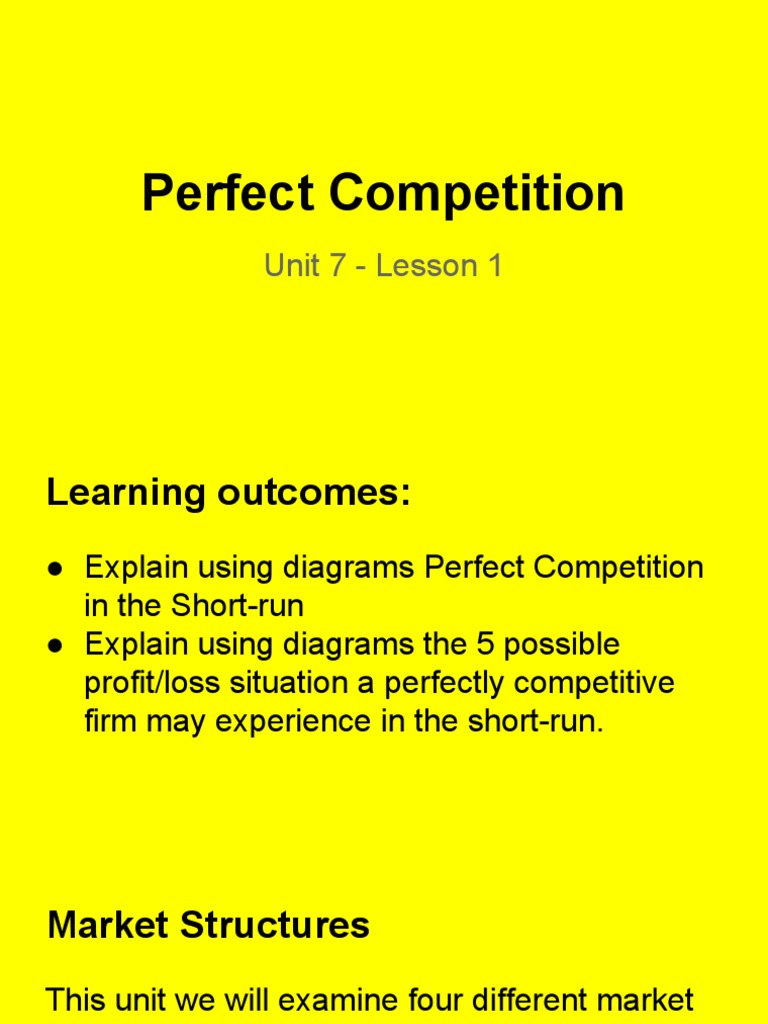 Graphing Perfect Competition Insights | PDF | Perfect Competition ...