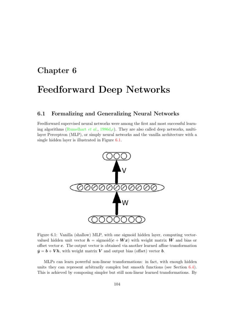 Chapter 6 - Feedforward Deep Networks | PDF | Deep Learning ...