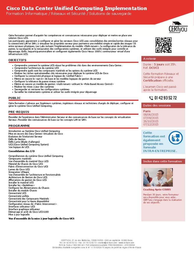 Dcuci Formation Cisco Data Center Unified Computing Implementation Pdf Download Free Pdf