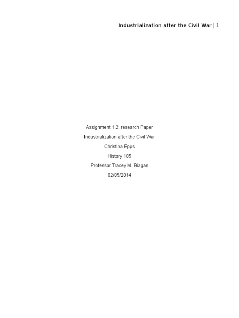 Industrialization After The Civil War002 | PDF | Industrial Revolution ...