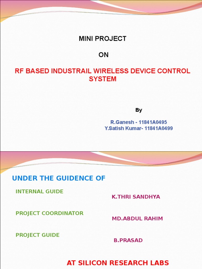 RF-Based Industrial Device Control System | PDF
