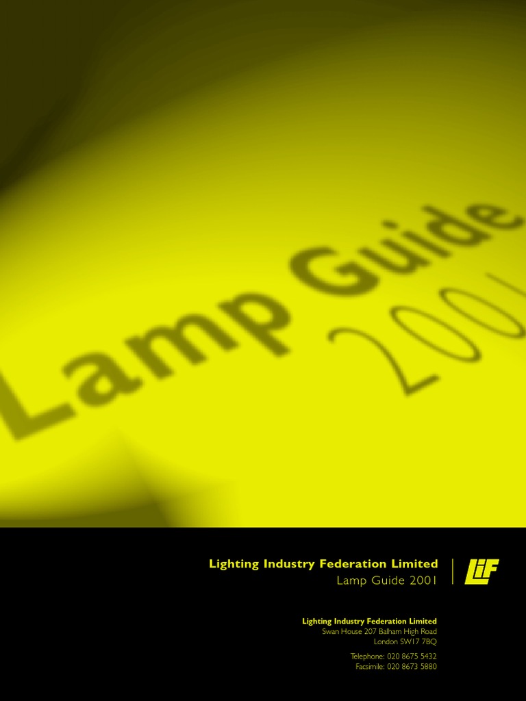 Lightning Industry Federation Lamp Guide | PDF | Fluorescent Lamp ...