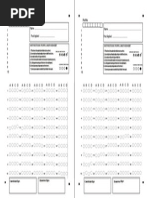 OMR Sheet 50 Questions PDF | PDF | Writing Implements | Writing