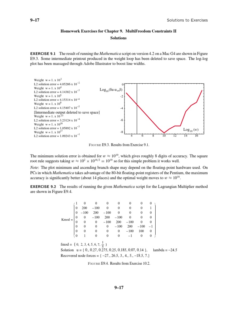 IFEM HW04 Sol Ch09 | PDF | Applied Mathematics | Physics