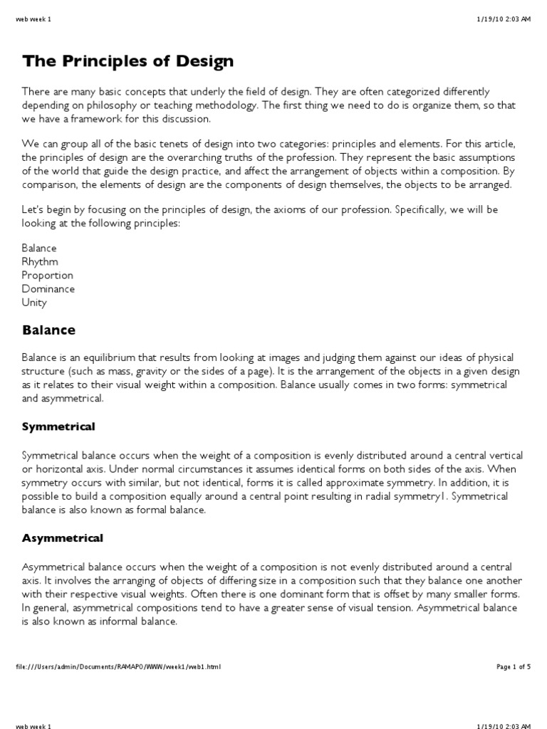 Design Principles | PDF