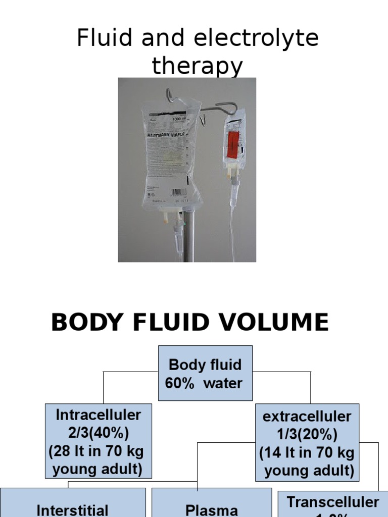 Fluid and Electrolyte Therapy | PDF | Physiology | Clinical Medicine