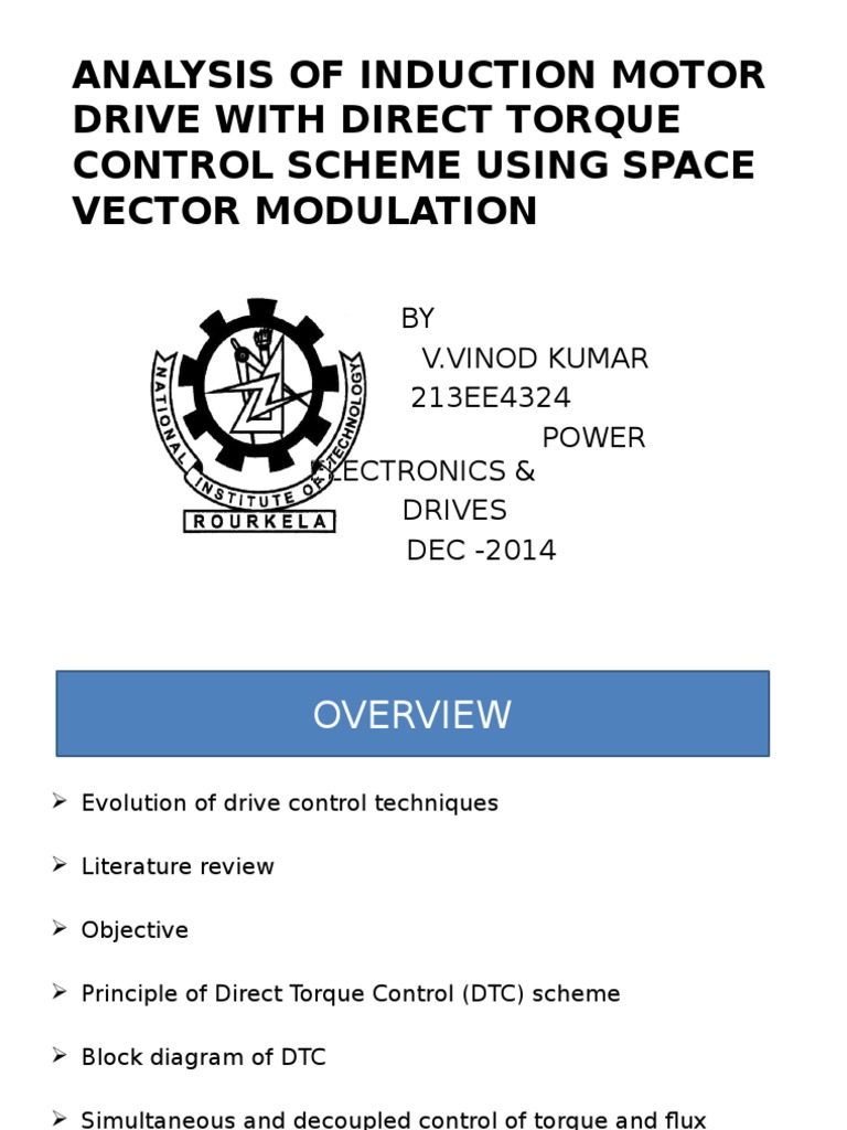 Direct Torque Control of Induction Motors | PDF | Machines | Physics