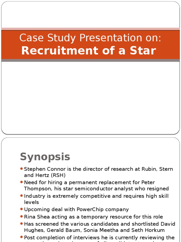 Recruitment Case Study: Star Analyst | PDF | Recruitment | Communication