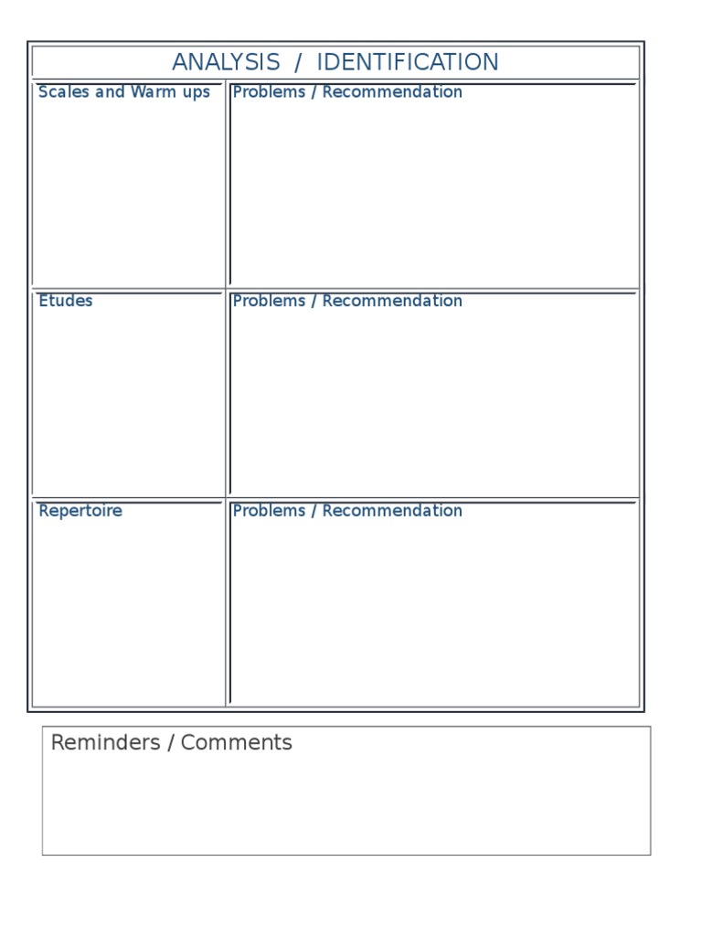 Weekly Music Practice Plan | PDF