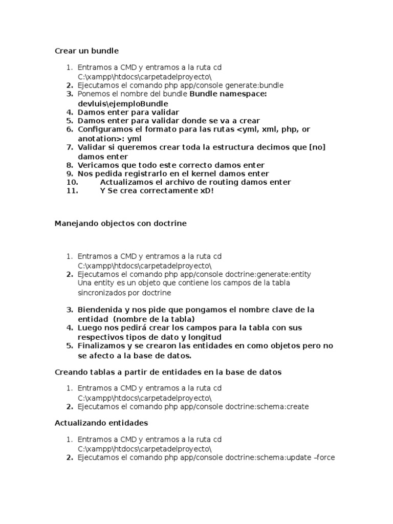 Crear Un Bundle Symfony | PDF