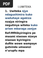 Asubiriza Igihe - Ishimwe Mugabo Henry & Mucyo Salvi | PDF
