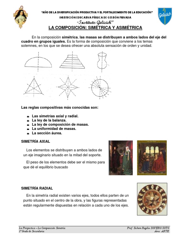 La Composición Simétrica y Asimétrica Clases | PDF | Composición (artes ...