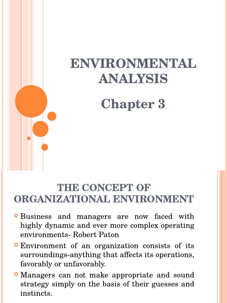 Chapter 3 Environmental Analysis | Download Free PDF | Strategic ...