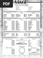 WOD - Werewolf - The Apocalypse - Character Sheet - 2nd Edition | PDF