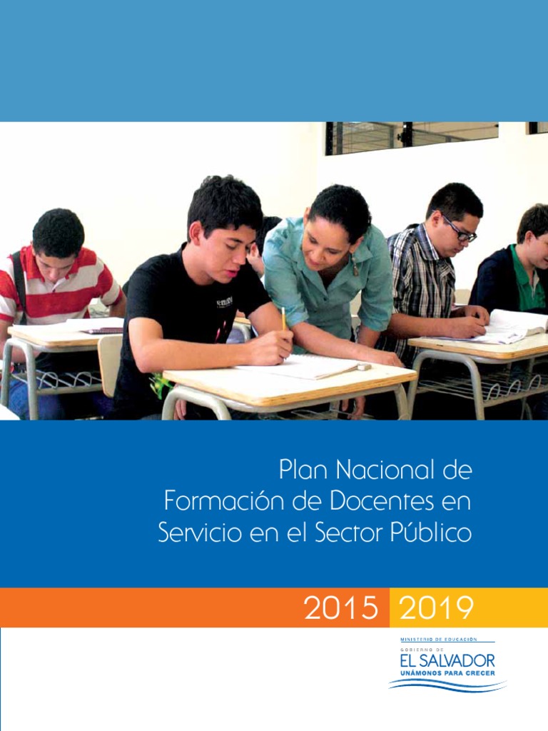 Plan De Formacion Docente 2015 2019 Pdf Evaluación Plan De Estudios