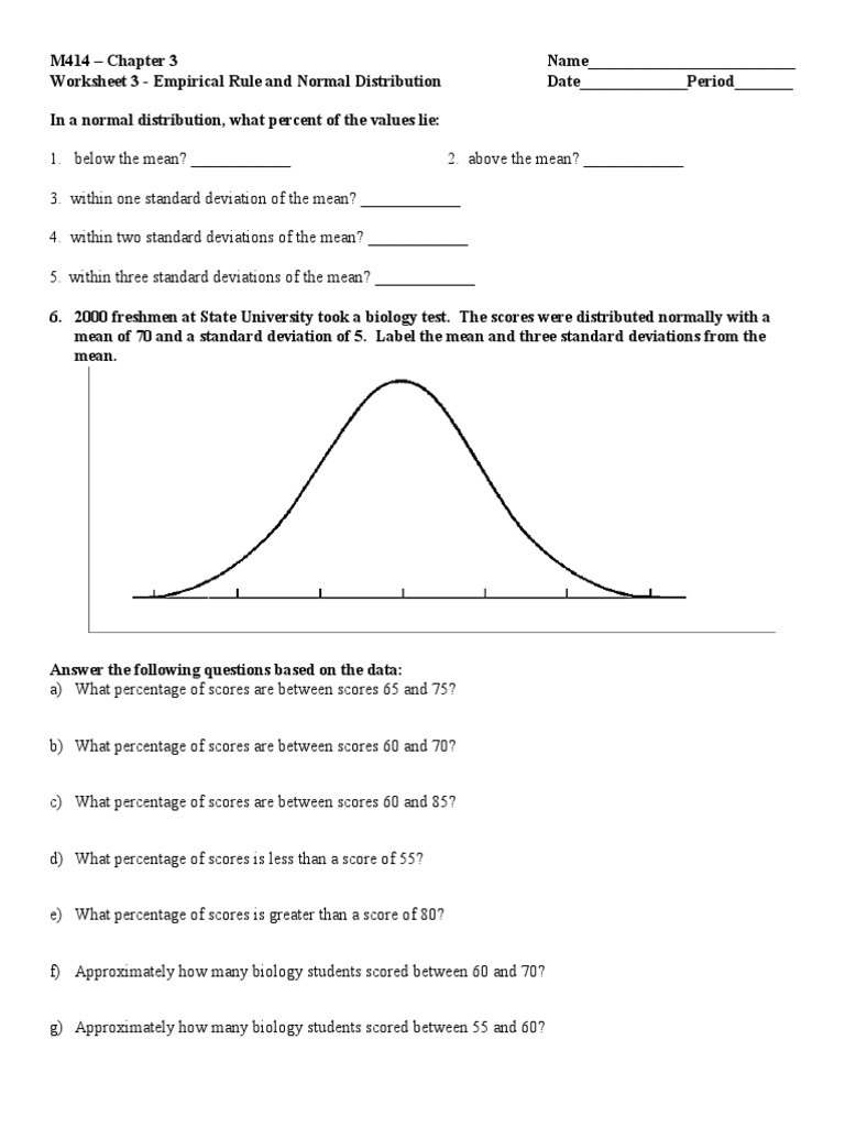 Worksheet | PDF | Standard Deviation | Mean