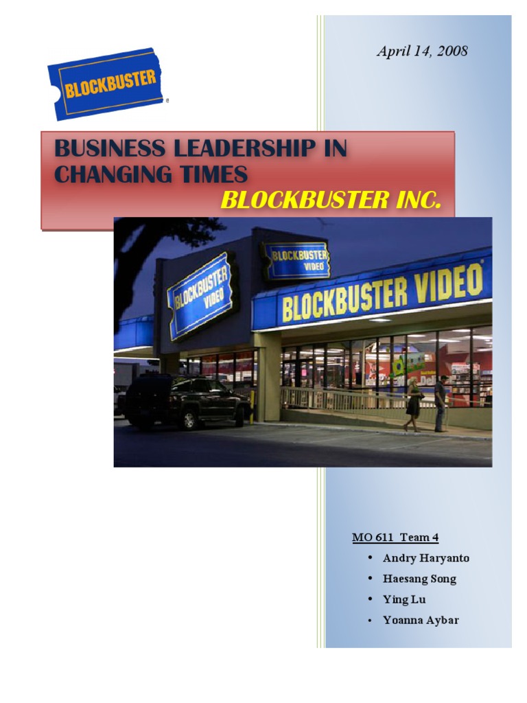 Blockbuster's Crisis and Management Failures | PDF | Netflix ...
