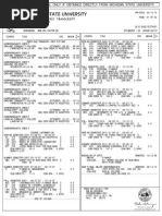 Officialtranscript | PDF | Michigan State University | Academic Term
