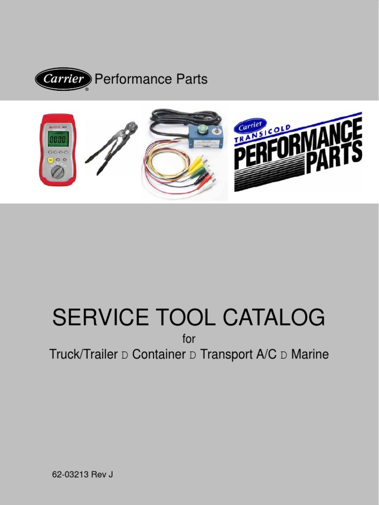 SERVICE TOOL CATALOG Carrier Transicold | PDF | Electrical Connector ...