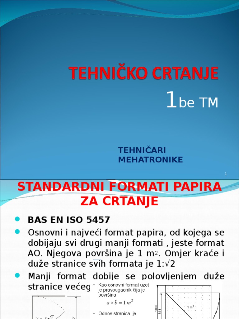 Standardni Formati Papira Za Crtanja | PDF