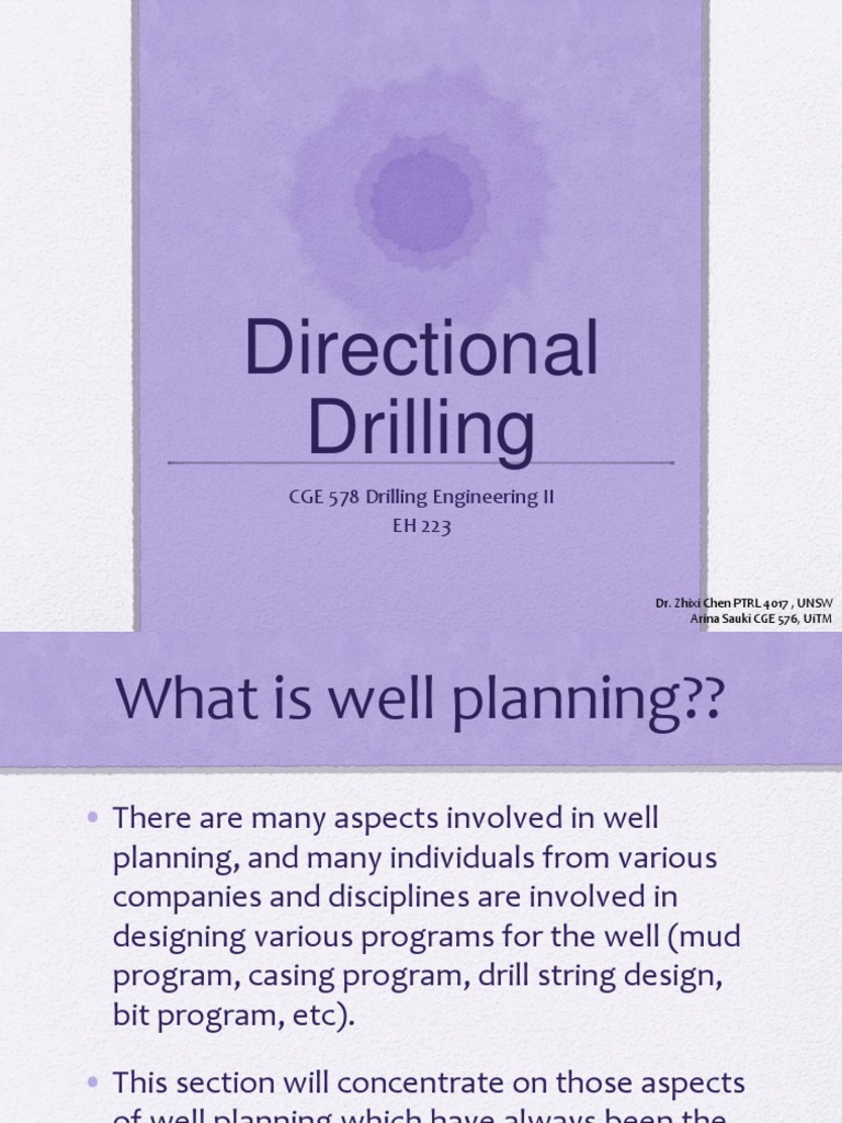 Directional Drilling Techniques Overview | PDF | Oil Well | Drilling Rig